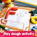 Alphabet Flashcard Play Dough Mat Letter Formation Tracing - Etsy