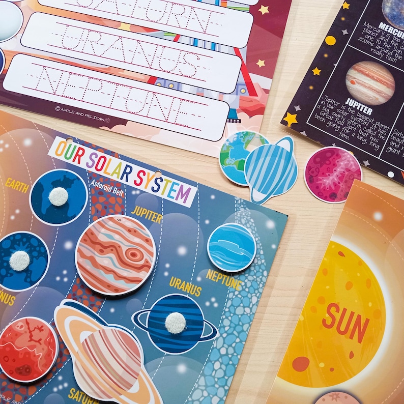 Solar System Activity Craft for Kids, Printable Preschool Planets ...