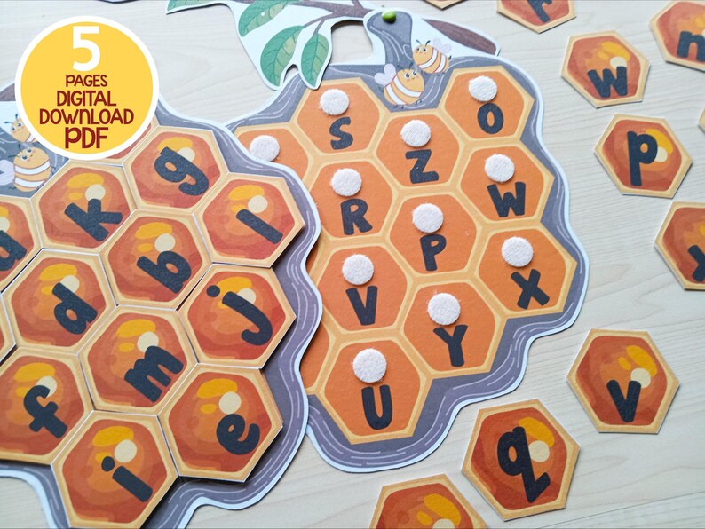 Alphabet ABC Activity for Kid, Preschool Matching Game, Printable ...