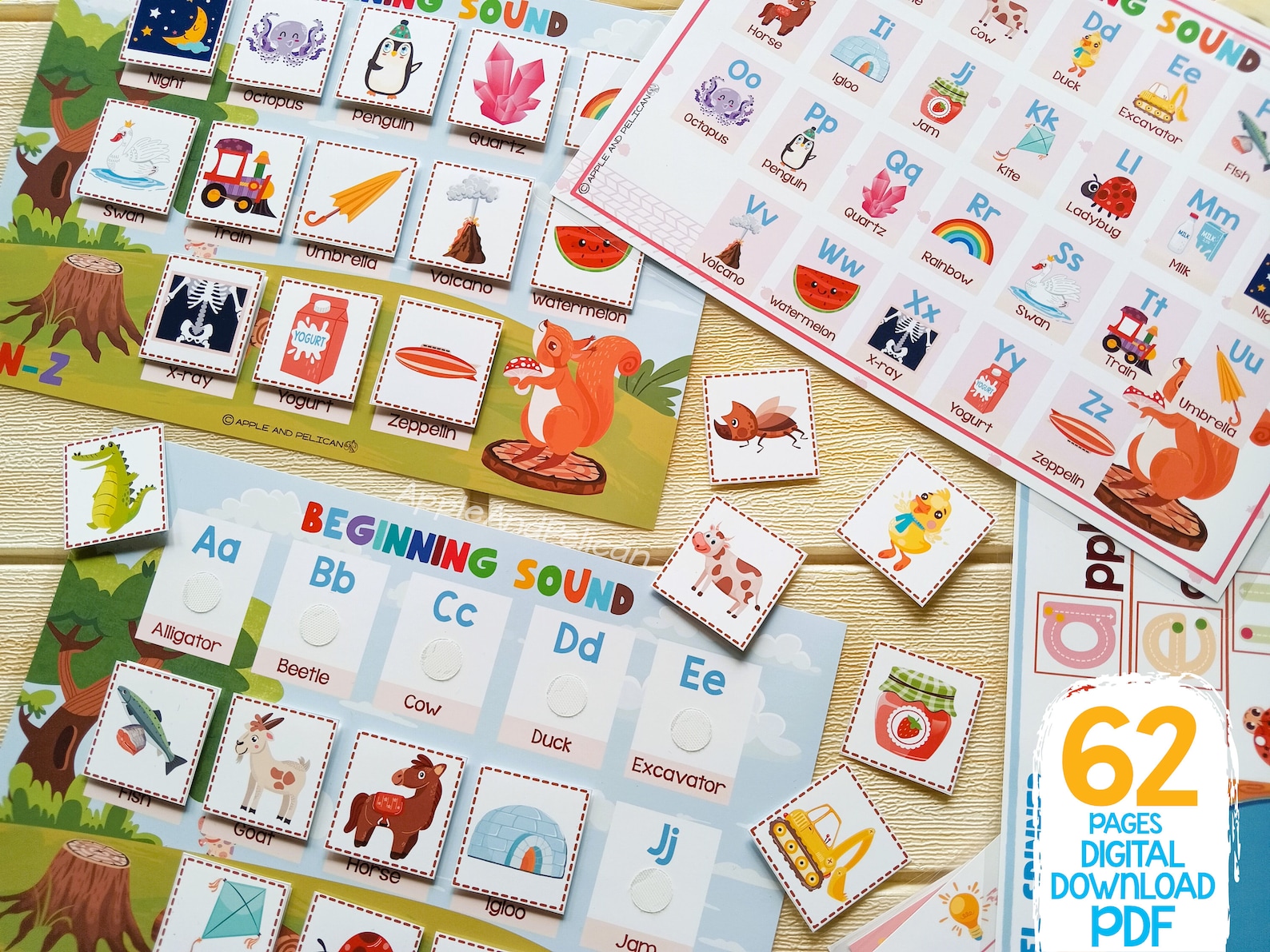 Alphabet Busy Book Toddler Busy Binder, Printable ABC Learning Binder ...