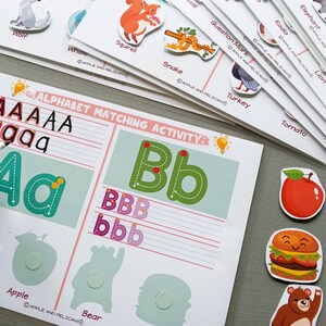 Alphabet ABC Activity, Letter Worksheet, Beginning Sounds Matching ...