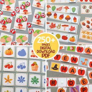Fall Preschool Activities Packet, Fall Activity for Kids, Autumn ...