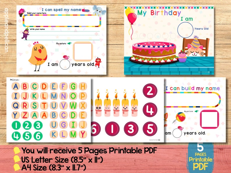 Printable Name Activity for Toddler About Me Pre K Activity Worksheet ...