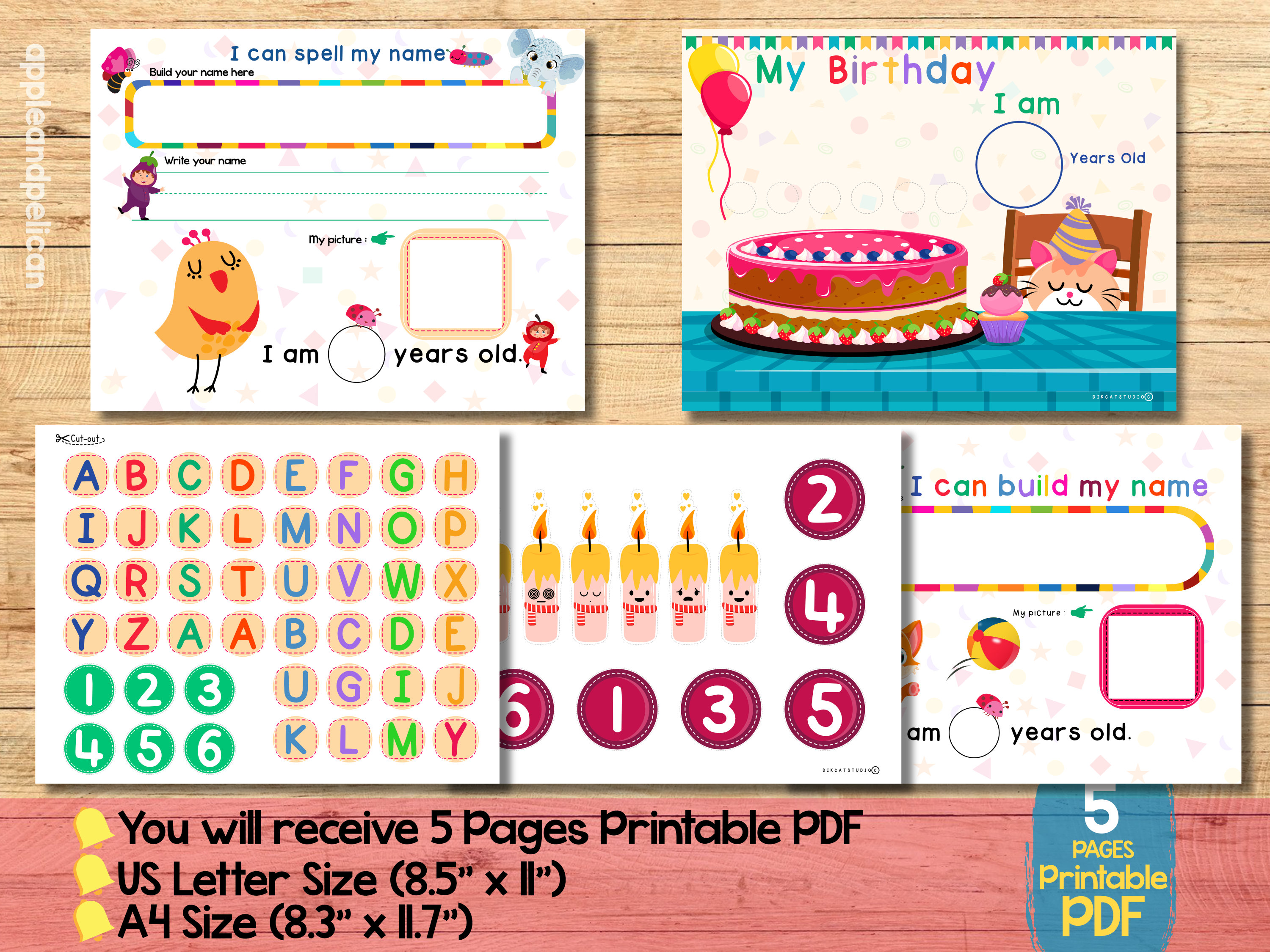 Printable Name Activity for Toddler About Me Pre K Activity Worksheet ...