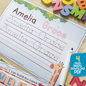 Personalized Name Tracing Practice, Name Spelling Activity Name ...