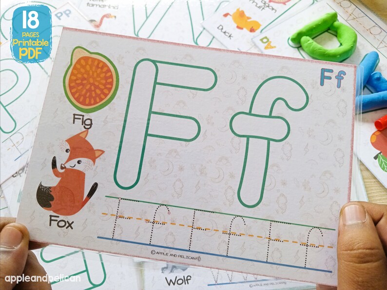 Alphabet Playdough Mats Printable Preschool Play Doh Activity, Pre-k ...