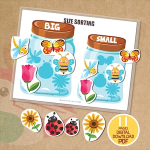 Spring Matching Activity, Spring Busy Binder Toddler Montessori ...