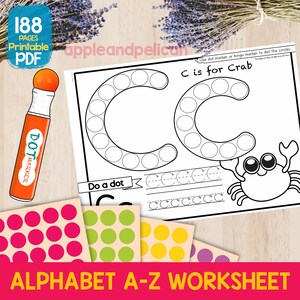 Alphabet Worksheet,printable Letter Formation Abc Practice, Homeschool ...