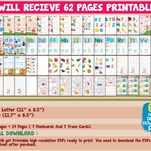 Alphabet Busy Book Toddler Busy Binder, Printable ABC Learning Binder ...