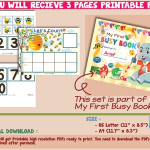 Toddler Count and Match Numbers 1 to 10 Activity Worksheet, Math ...