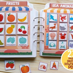 Matching Activities, Shadow Matching Game, Toddler Busy Book, Printable ...