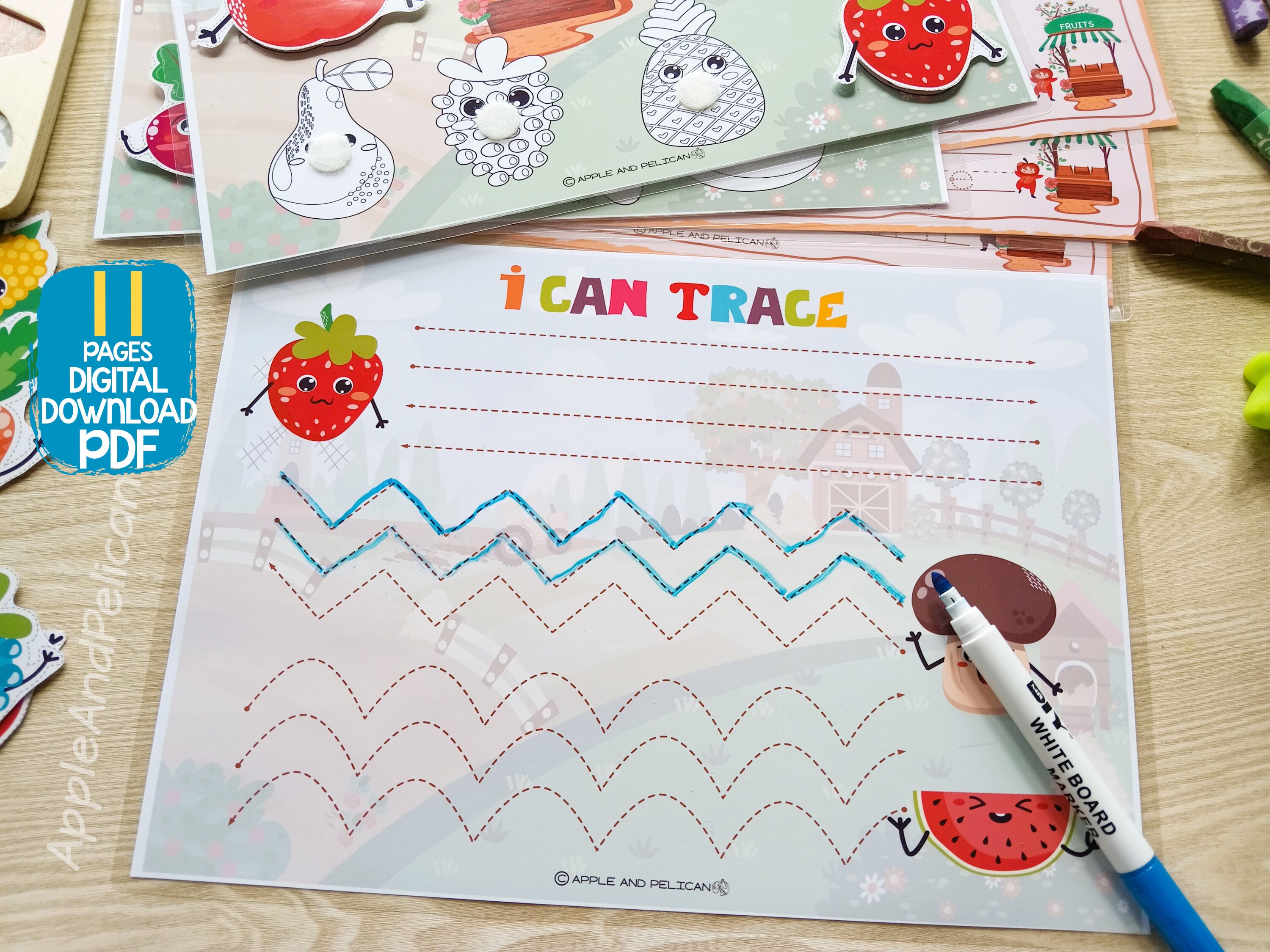 Fruits and Vegetables Sorting Activity, Printable Matching Game for ...