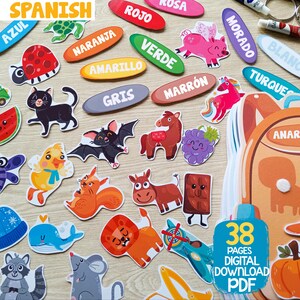 SPANISH Color Matching Color Sorting Game, Ordenar Los Colores ...