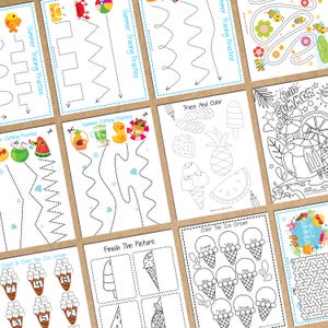 Summer Printable Kid Activity Preschool Packet, Printable Preschool ...