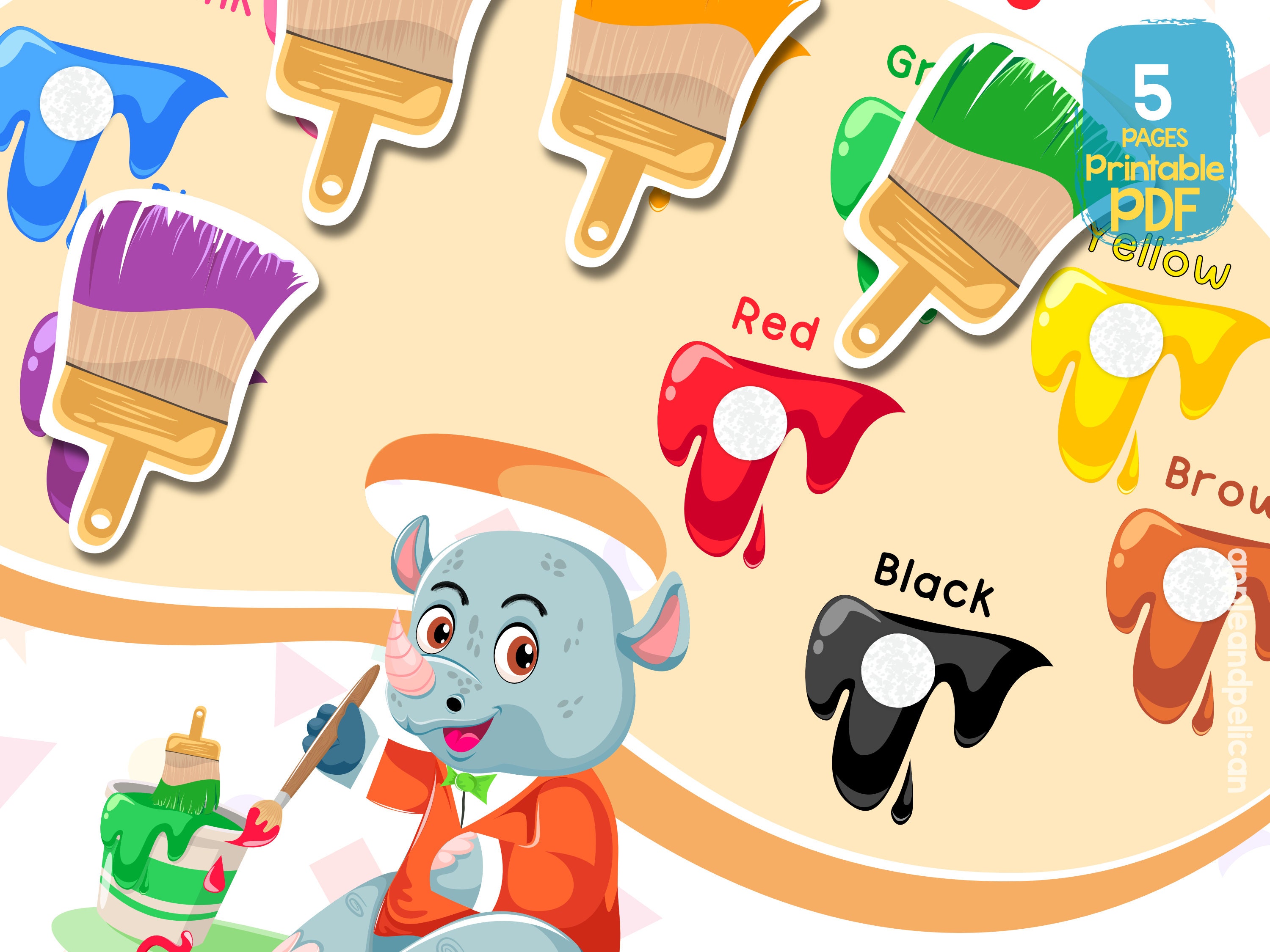 Color Matching Activity Busy Book Page Printable Montessori - Etsy