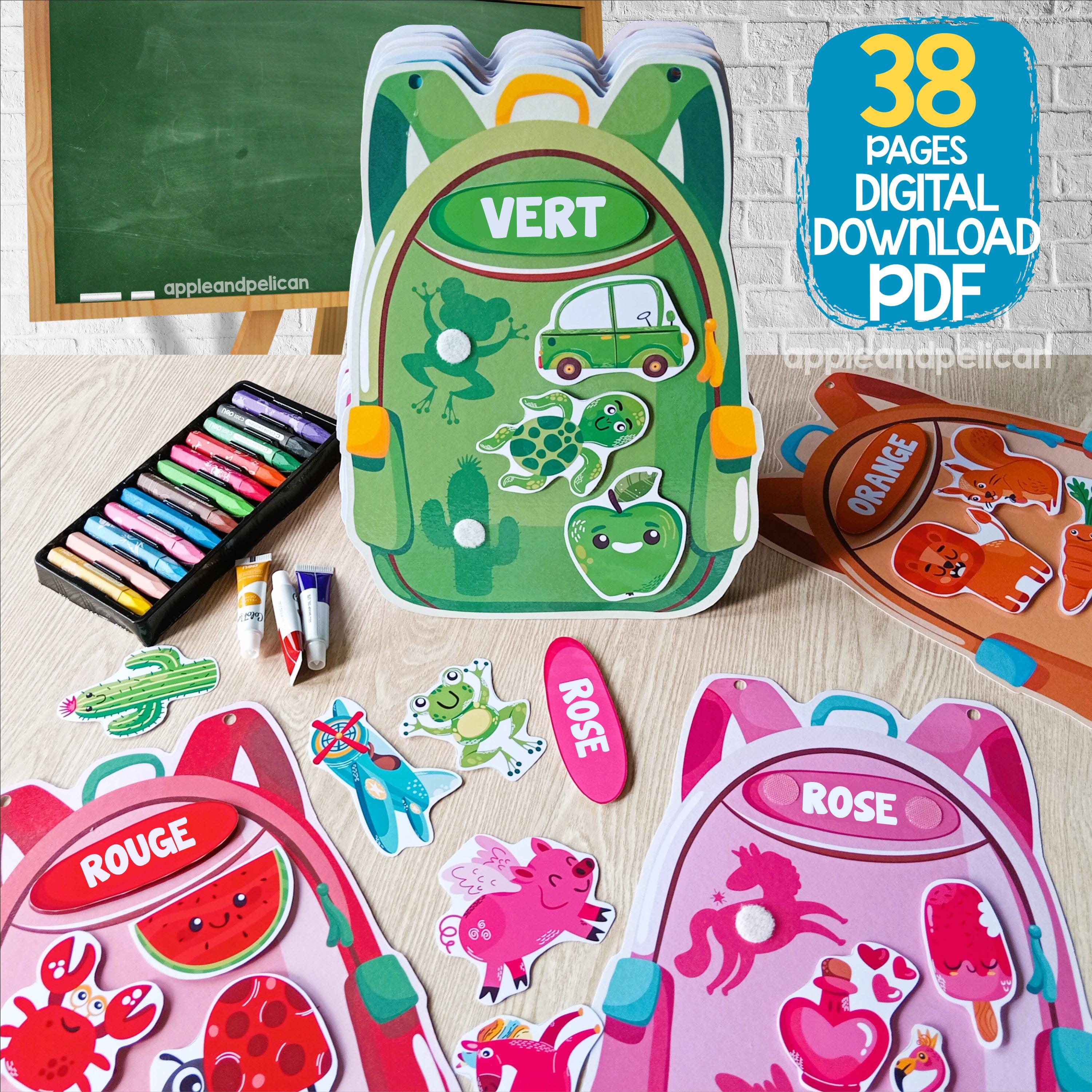 FRENCH Color Matching Color Sorting Game, Jeu De Tri Des Couleurs ...