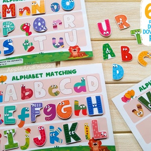 Alphabet Busy Book Toddler Busy Binder, Printable ABC Learning Binder ...