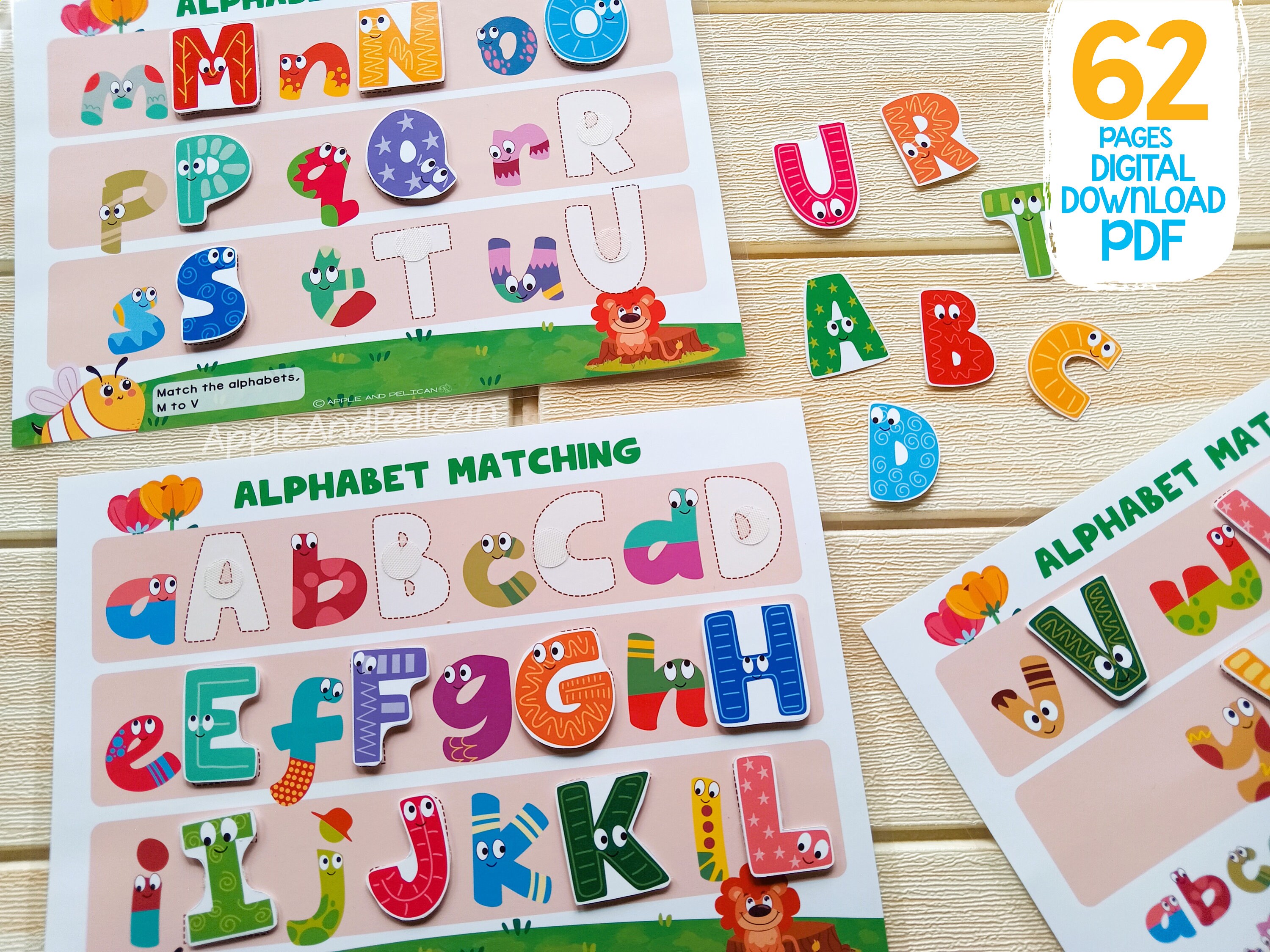 Alphabet Busy Book Toddler Busy Binder, Printable ABC Learning Binder ...