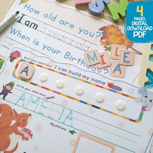 Personalized Name Tracing Practice, Name Spelling Activity Name ...