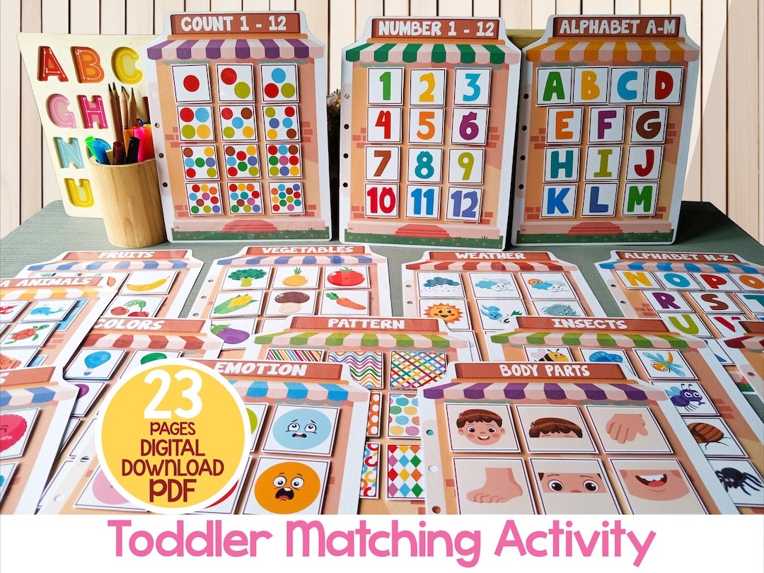 Matching Activities, Shadow Matching Game, Toddler Busy Book, Printable ...
