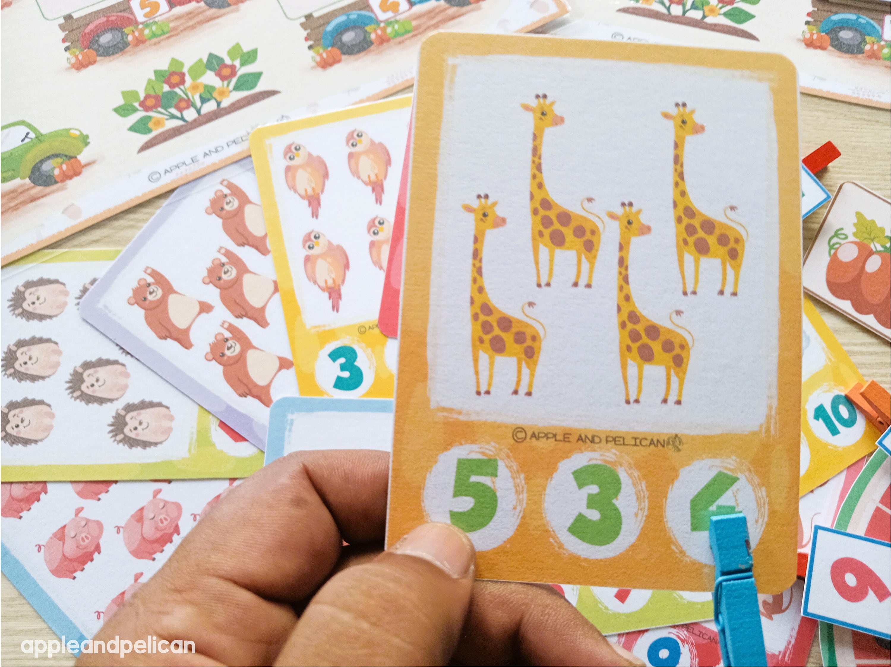 Number 1 to 10 Count and Match Montessori Toddler Math Activity ...