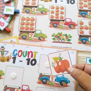 Number 1 to 10 Count and Match, Montessori Toddler Math Activity ...