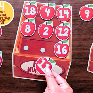 Math Activity Even and Odd Number Sorting, Apple Fall Activity ...