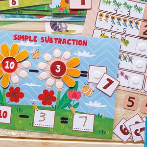 Maths Busy Book Toddler Busy Binder Printable Preschool Math Activities ...