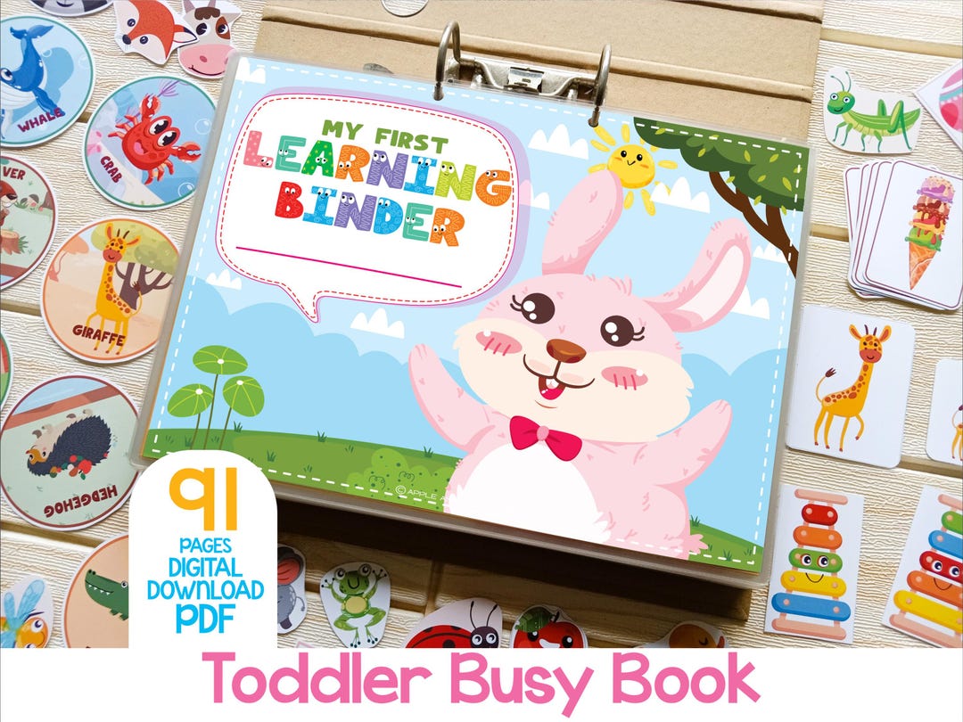 Busy Book Printable, Toddler Busy Binder, Printable Quiet Book for ...