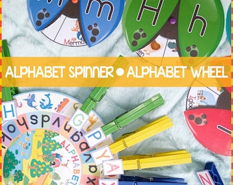 Alphabet Matching Wheel - Etsy