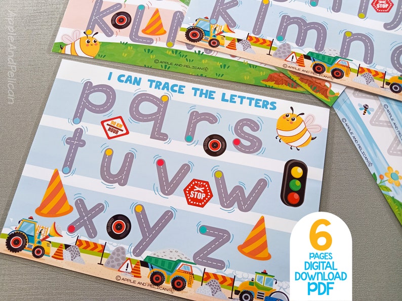 Alphabet Letter Trace Activity, Fine Motor, Preschool Worksheet ...