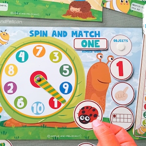 Counting Practice Activity, Printable Number Matching Activity for ...