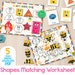 Shapes Matching Activity Printable, Toddler Flash Card, Preschool ...