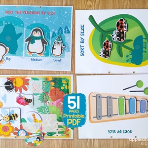 Toddler Learning Binder, Toddler Busy Binder, Toddler First Busy Book ...