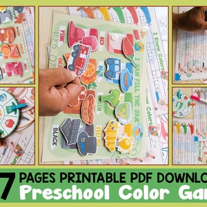 Color Sorting Activity, Matching Worksheet, Colors Learning, Homeschool ...