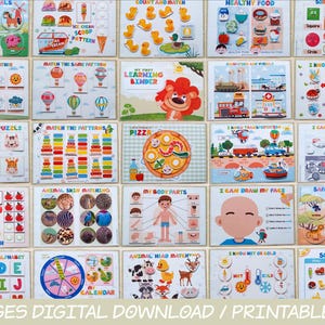 Toddler Busy Book, Preschool Learning Binder, Busy Binder for Kid ...