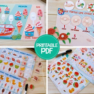 Summer Busy Book Printable, Kids Summer Activity Book, Toddler ...