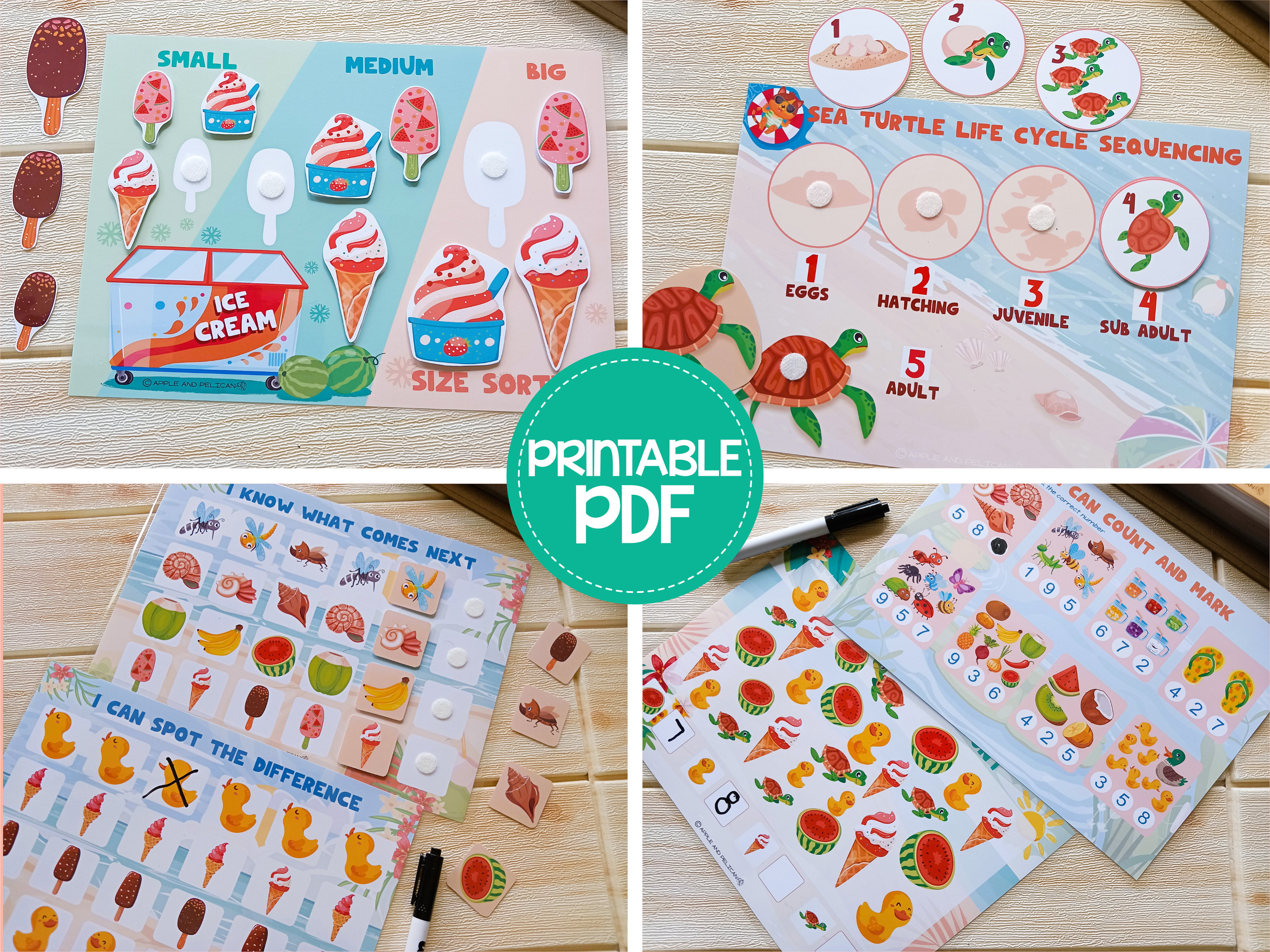 Summer Busy Book Printable, Kids Summer Activity Book, Toddler ...