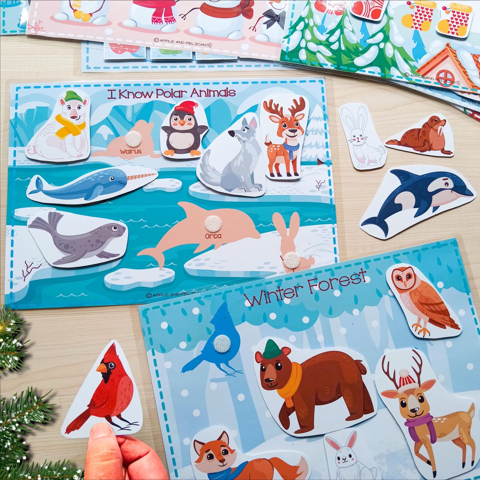 Winter Busy Book Printable, Preschool Learning Binder, Winter Kids ...