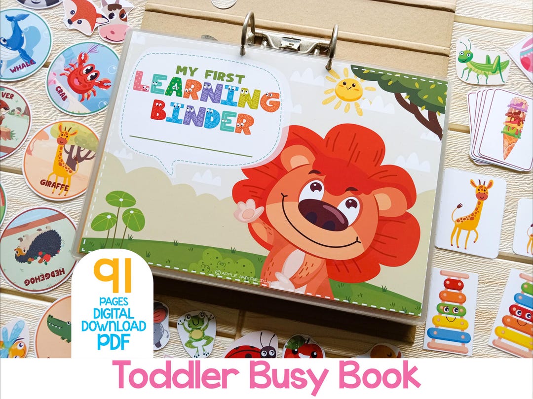 Toddler Busy Book, Preschool Learning Binder, Busy Binder for Kid ...