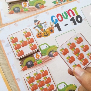Number 1 to 10 Count and Match, Montessori Toddler Math Activity ...