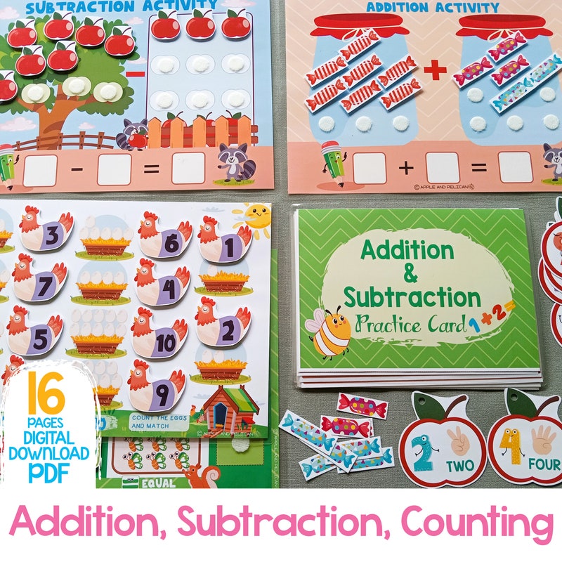 Math Worksheets - Etsy