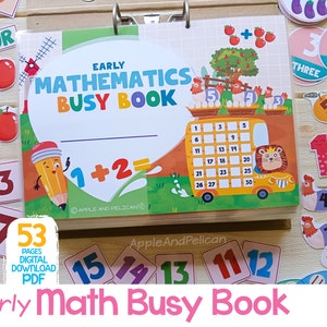 Toddler Busy Book Preschool Learning Binder Printable Toddler Quiet ...