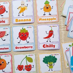 Fruits and Vegetables Sorting Toddler Activity, Printable Educational ...