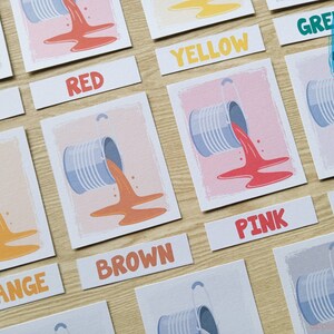 Color Flash Cards Printable Toddler Flashcards, Color Tracing Cards ...
