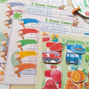 Color Sorting Activity, Matching Worksheet, Colors Learning, Homeschool ...