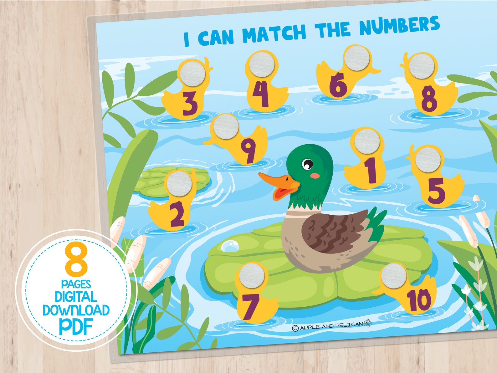 Counting Practice Activity, Printable Number Matching Activity for ...