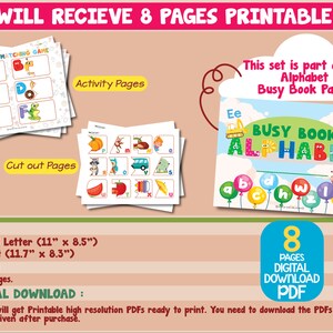 Alphabet Letter Matching Activities Puzzle, Matching Game, Phonics ...