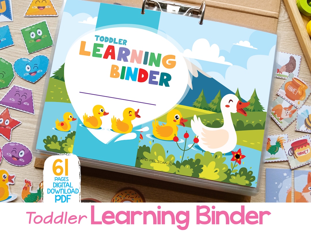 Toddler Busy Book Preschool Learning Binder Printable Toddler Quiet ...