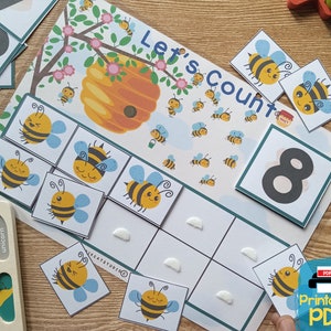 Toddler Count and Match Activity, Numbers 1 to 10 Activity, Math ...